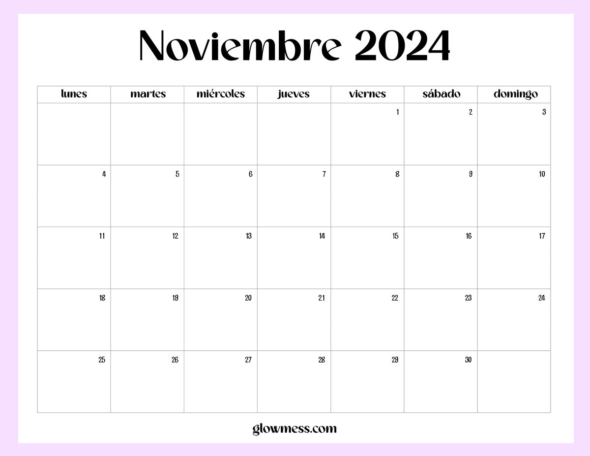Calendario Imprimible 2024